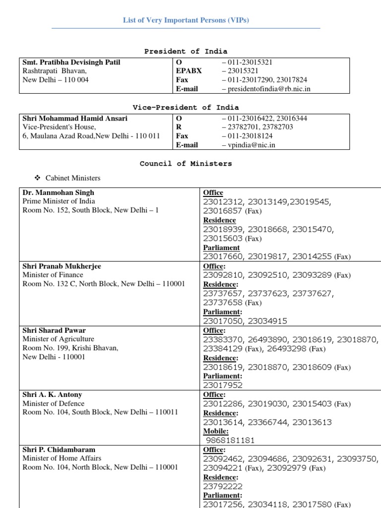 Database - List of Politicians (President + VP + MPS) | PDF