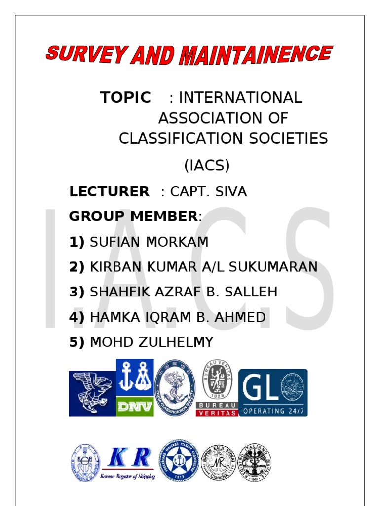 IACS: History and Benefits of Classification Societies | PDF | Ships ...