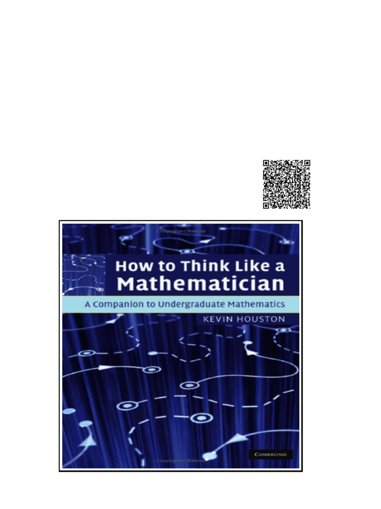 How To Think Like A Mathematician A Companion To Undergraduate ...