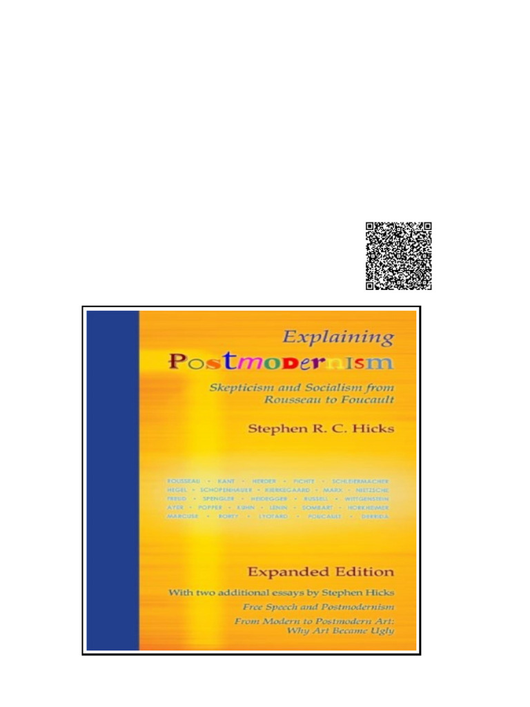Explaining Postmodernism Skepticism and Socialism From Rousseau To ...