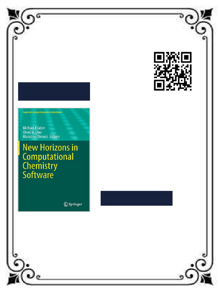 New Horizons in Computational Chemistry Software Topics in Current ...