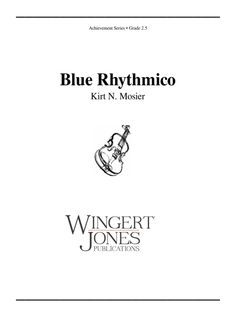 Blue Rhythmico Kirt Mosier | PDF | Music Technology | Friction Musical ...