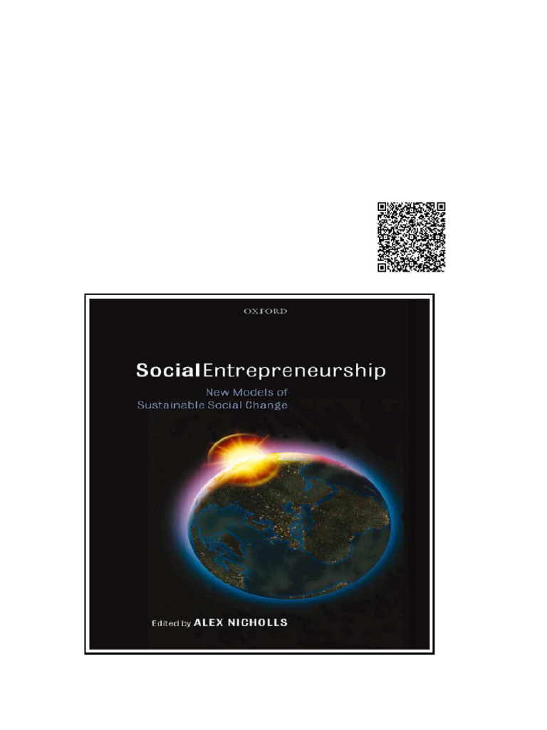 Social Entrepreneurship New Models of Sustainable Social Change Wei Zhi ...