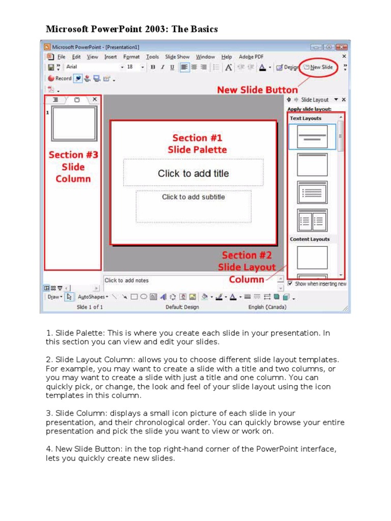 Powerpoint Lesson Pdf Page Layout Microsoft Power Point