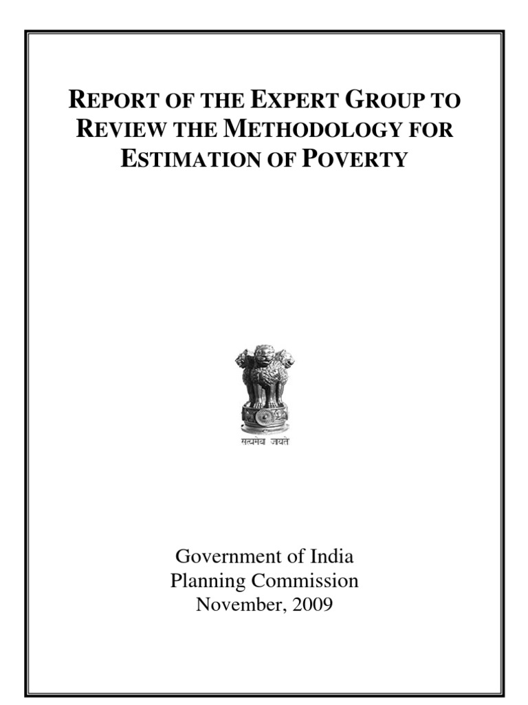 Suresh Tendulkar Committee Report | Download Free PDF | Poverty ...