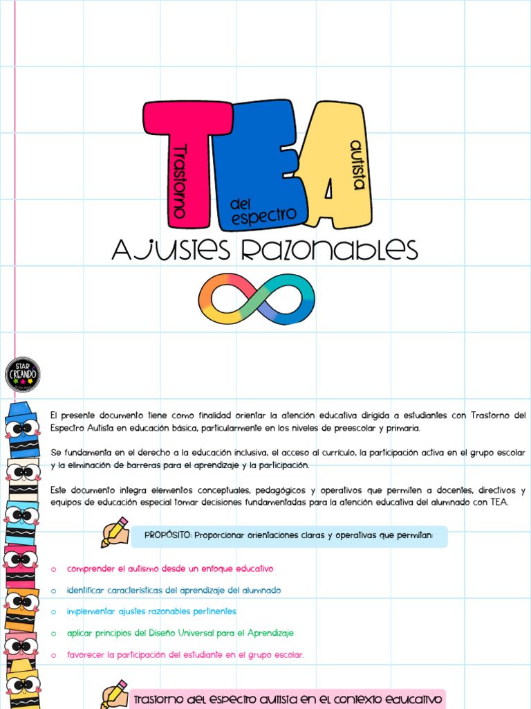 Ajustes Razonables en El TEA StarCreando-StarLeyva | PDF | Autismo ...