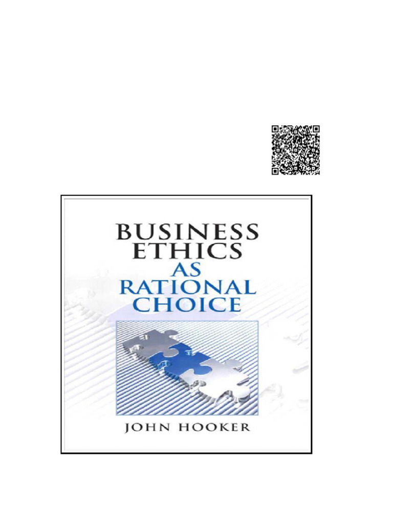 Business Ethics as Rational Choice | PDF | Zionism | Anti Zionism