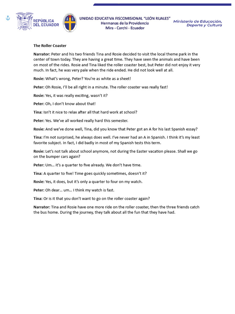 The Roller Coaster | PDF