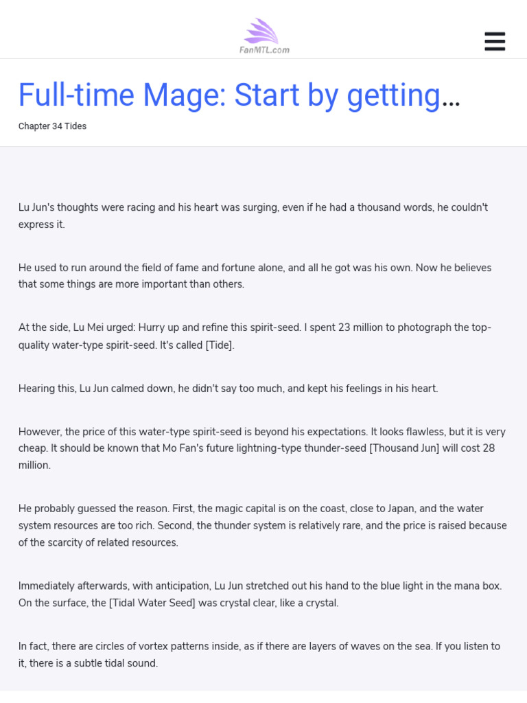 Full-time Mage_ Start by Getting the White Tiger Pendant - Chapter 34 ...
