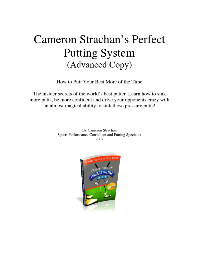 Cameron Strachan's PerfectPutting | PDF | Golf Stroke Mechanics | Golf ...