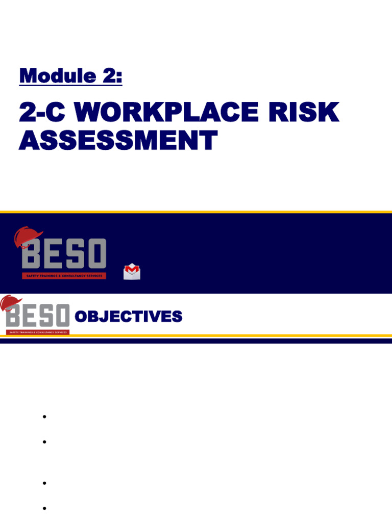 Module 2 - 2c Workplace Risk Assessment | PDF