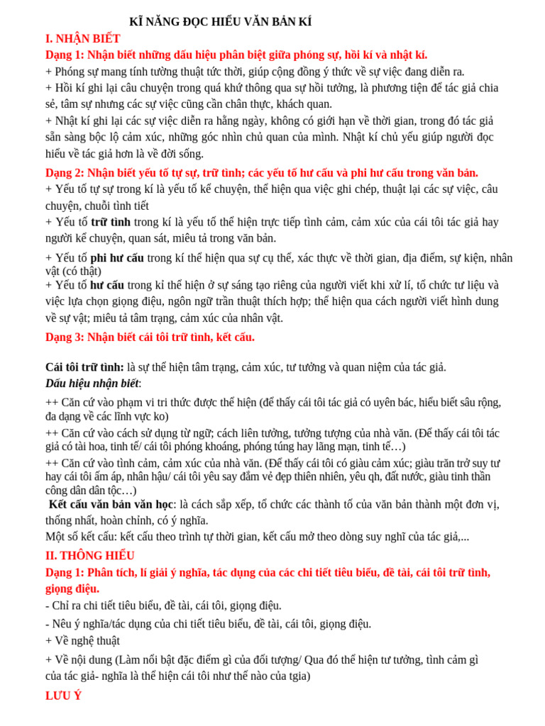 Ky Nang Doc Hieu Van Ban Ki | PDF
