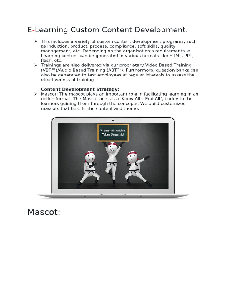 Customised Content Development and LMS - Normal Mode | PDF ...