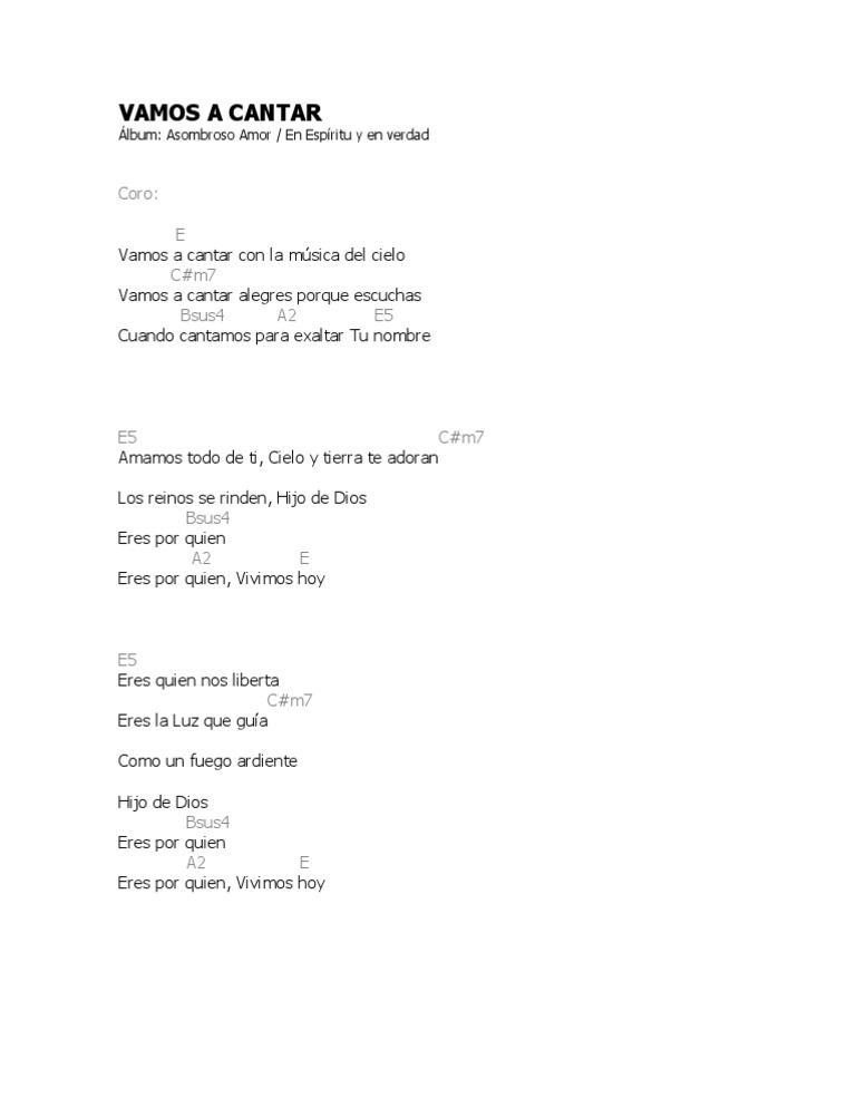 Vamos A Cantar | PDF | Arte