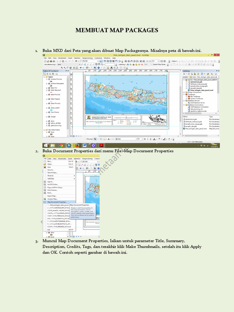 Dokumen - Tips Membuat Map Packages Di Arcgis | PDF