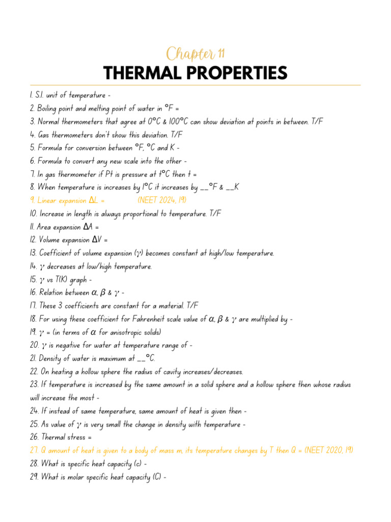 Thermal Properties1 (1) | PDF | Heat | Thermal Expansion