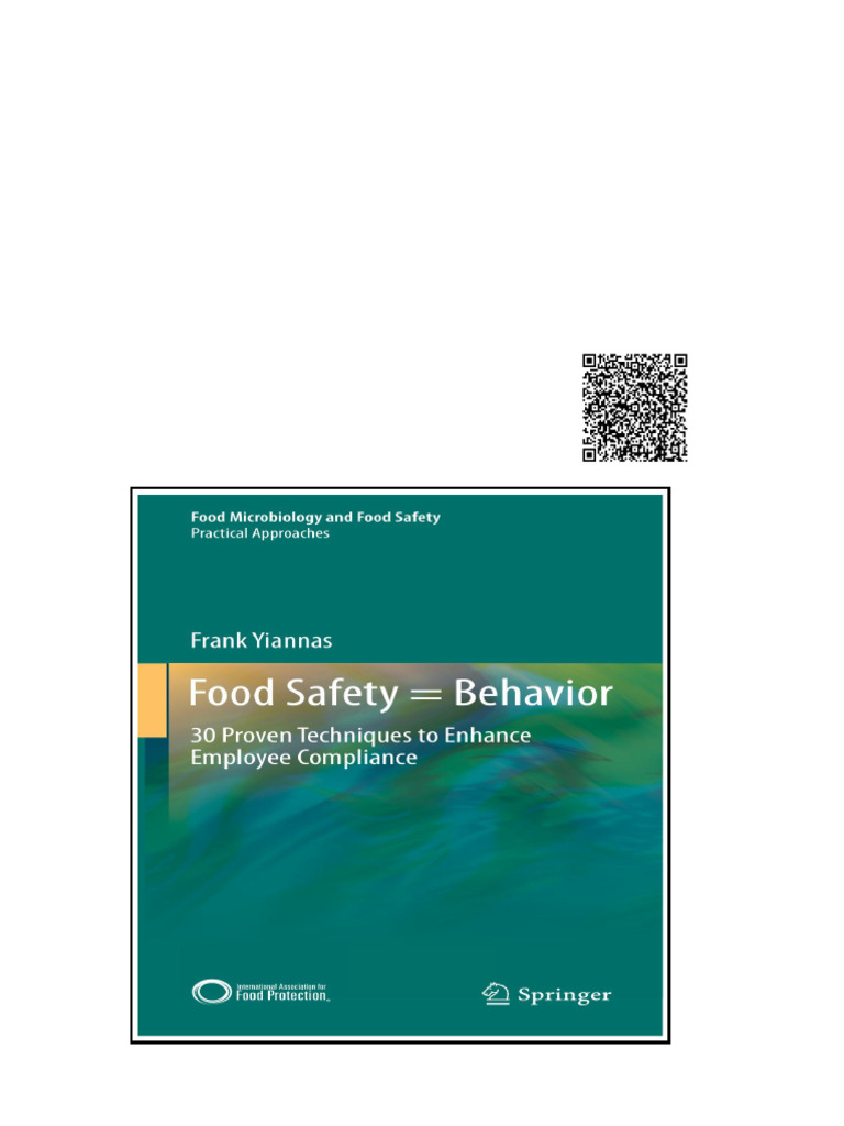 Food Safety = Behavior 30 Proven Techniques to Enhance Employee ...