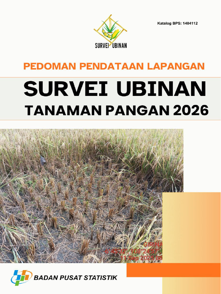 2026.01.12 Pedoman Pendataan Lapangan Survei Ubinan 2026 | PDF