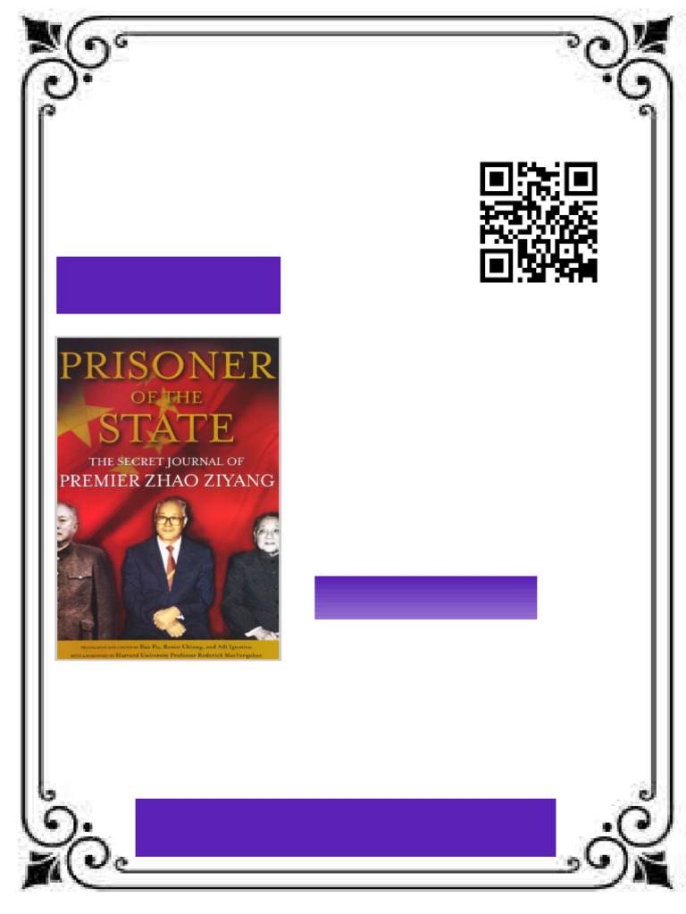 Prisoner of The State The Secret Journal of Premier Zhao Ziyang 2009th ...