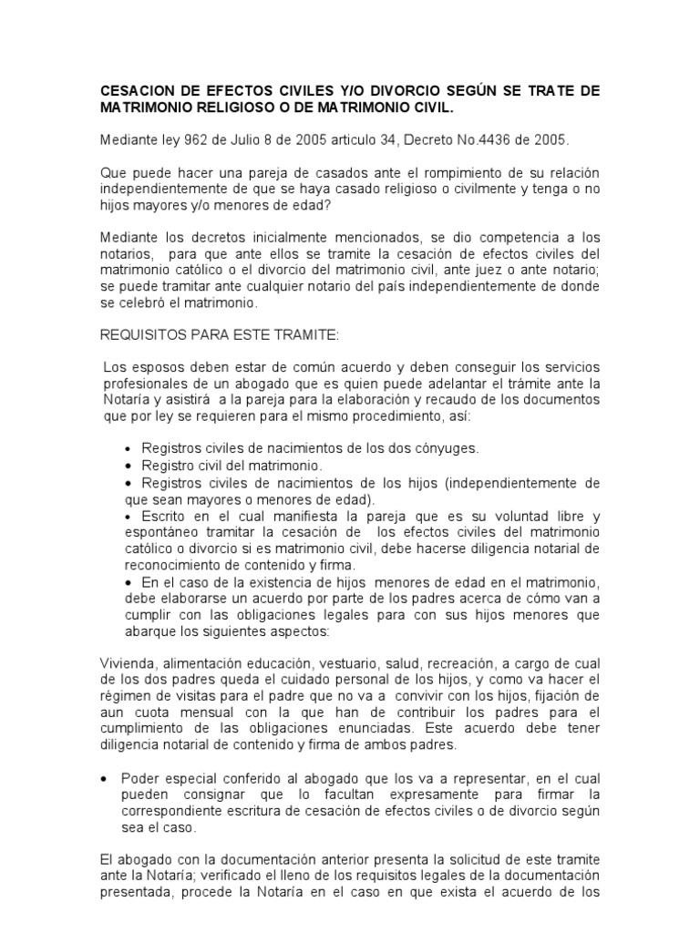 Trámite de Divorcio Civil y Requisitos | PDF | Divorcio | Matrimonio