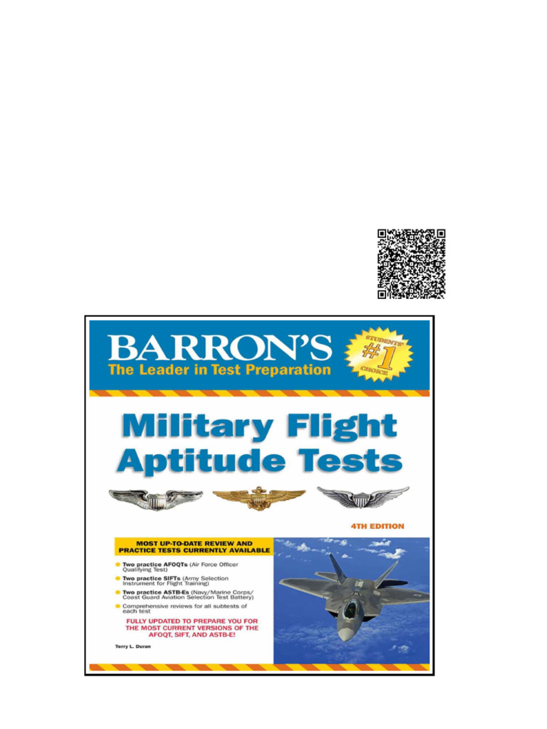 Military Flight Aptitude Tests (Barron's Military Flight Aptitude Tests ...