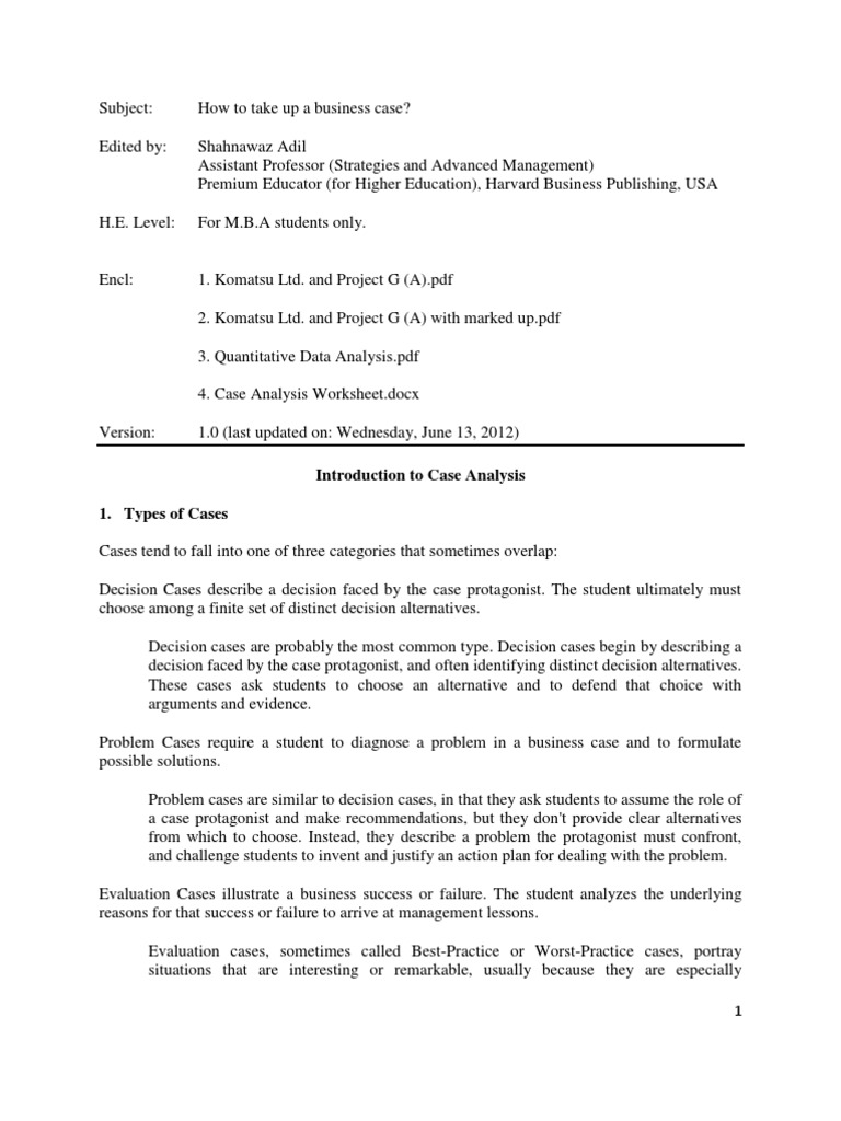 Case Coach | PDF | Strategic Management | Evaluation