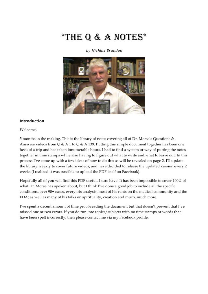 Introduction To The Q & A Notes | PDF | Phrase | Tag (Metadata)