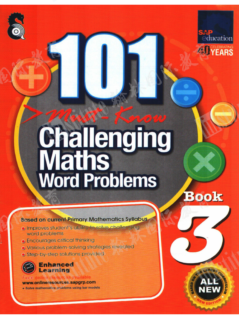 Challenging Math Word Problems Book 3 | PDF