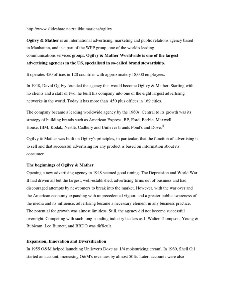 Ogilvy | PDF | Promotion And Marketing Communications | Media Manipulation