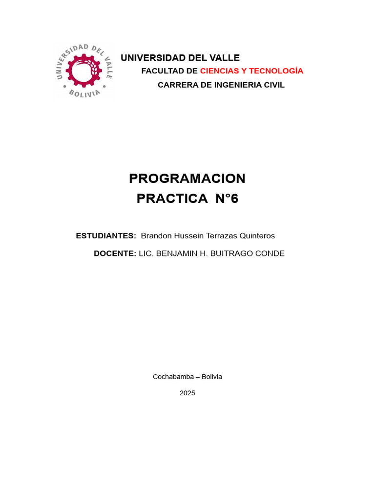 Practica 6 Computaccion | PDF