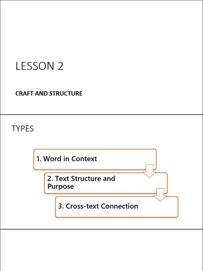 Handout Bu I 2 (Craft and Structure) | PDF | Jazz | Dances
