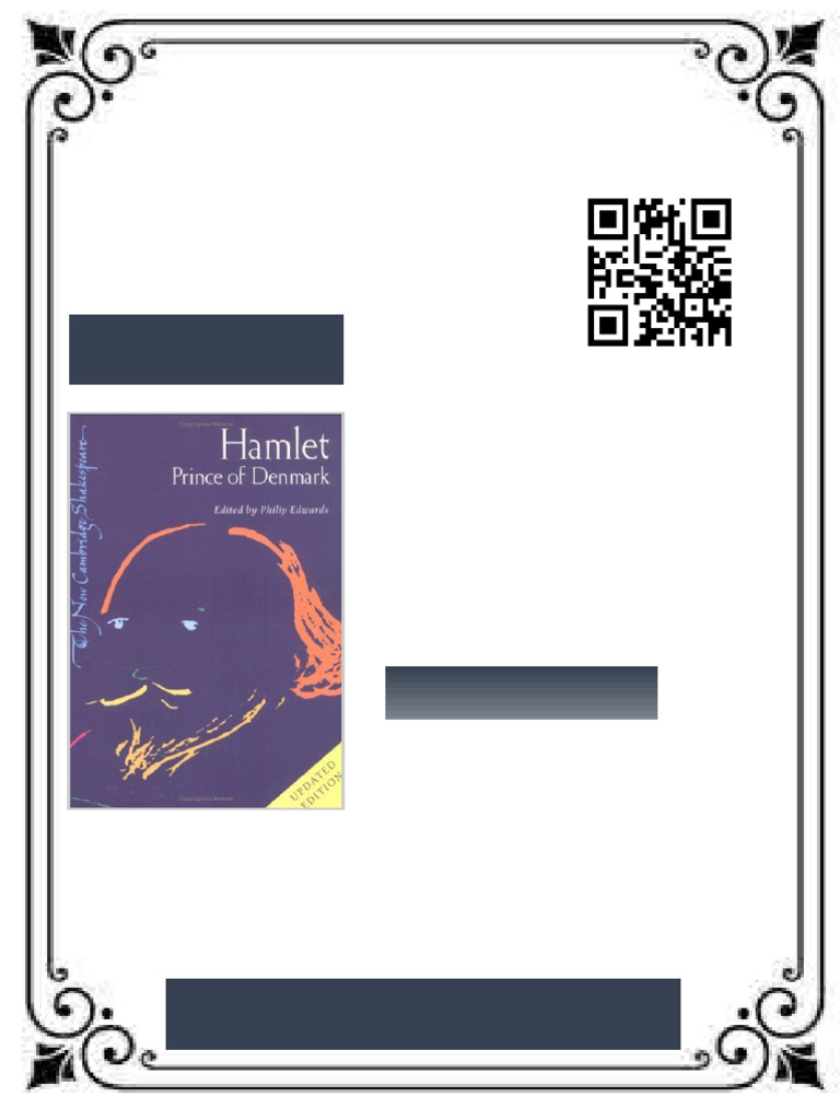 Hamlet Prince of Denmark William Shakespeare Ebook PDF Included Edition ...