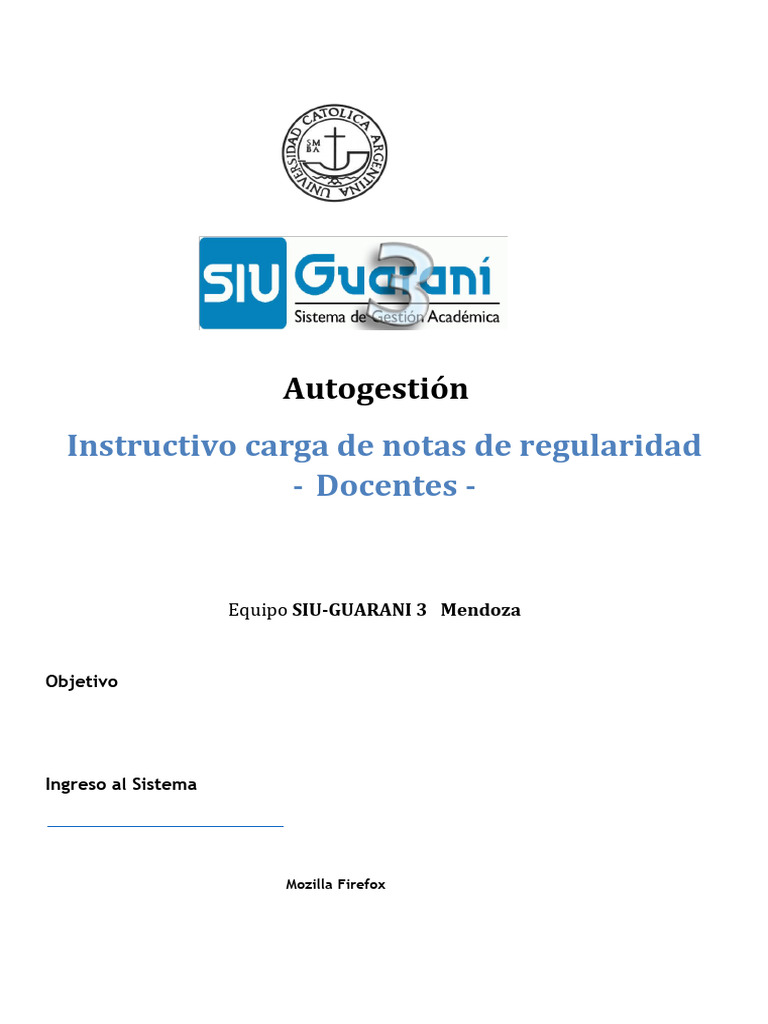 ANEXO III Manual Carga de Notas Regularidad | PDF