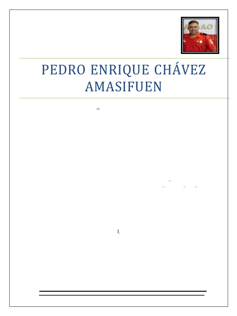 CV Pedro Chavez - 2024 Documentado | PDF | Seguridad y salud ...
