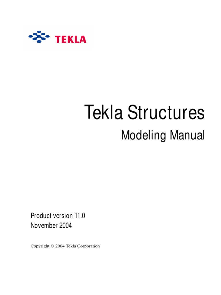 Tekla - Modeling Manual | PDF