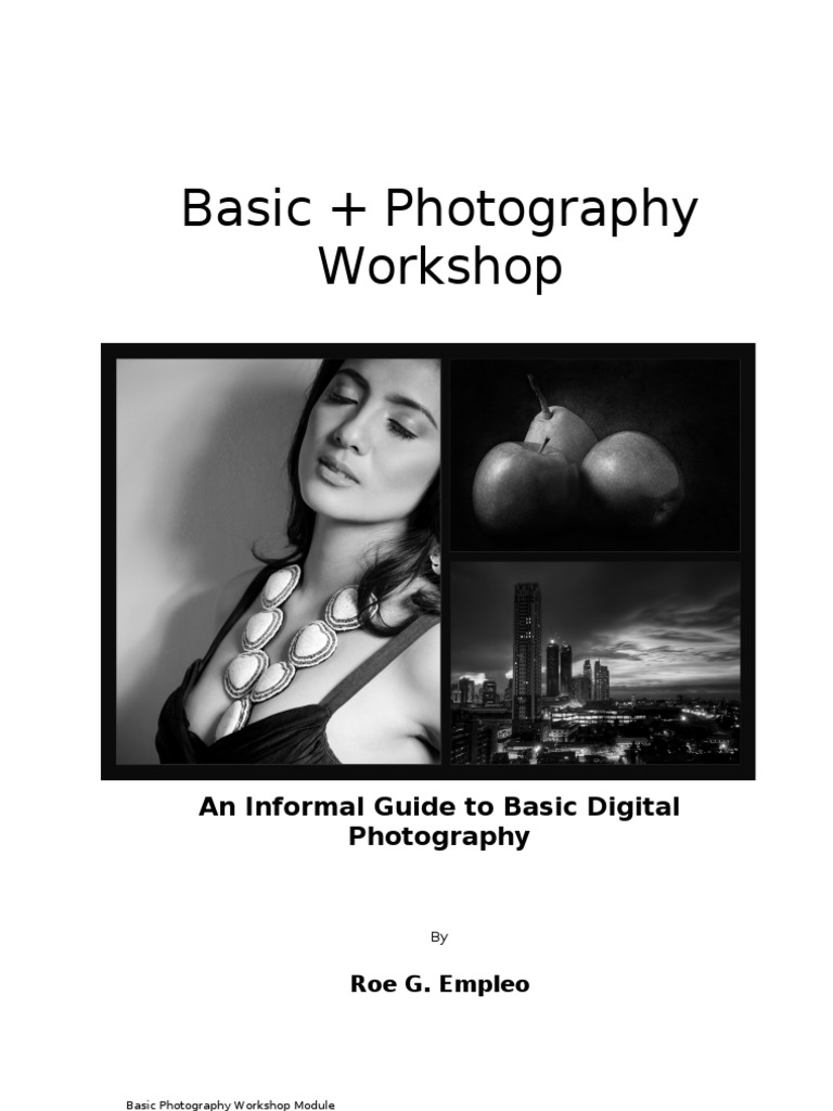 Basic+ Photography Workshop Module | PDF | Computers