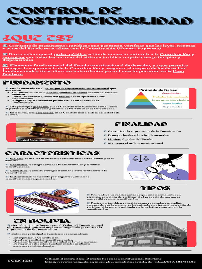 Control Constitucionalidad Infografia | PDF | Constitución | Cartas ...