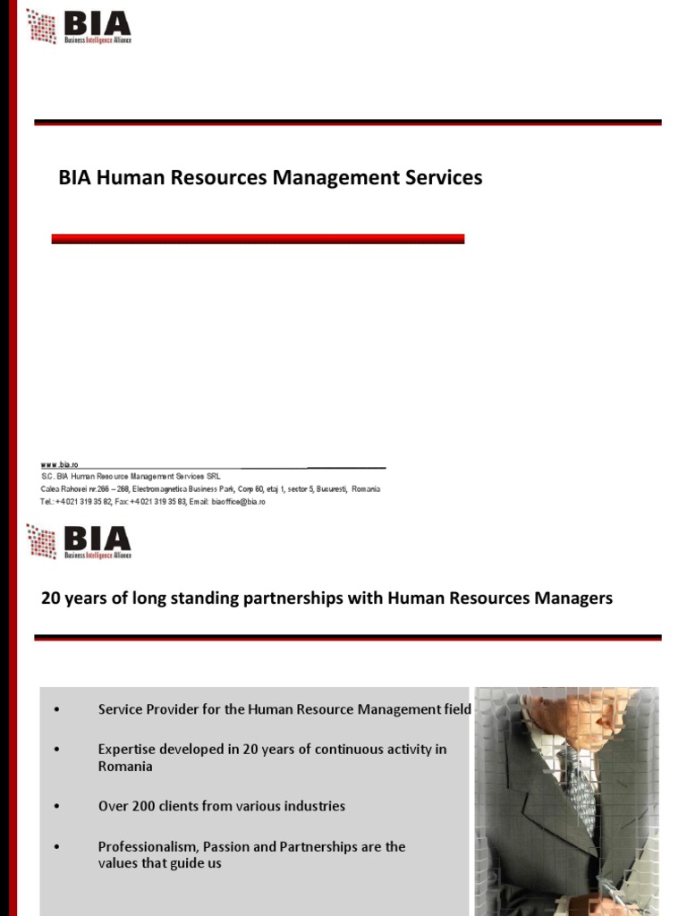 BIA - Company Presentation | PDF | Recruitment | Employment