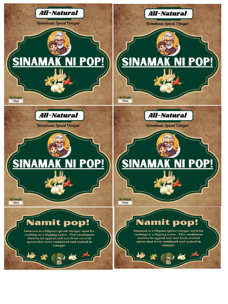 Sinamak Sticker | PDF