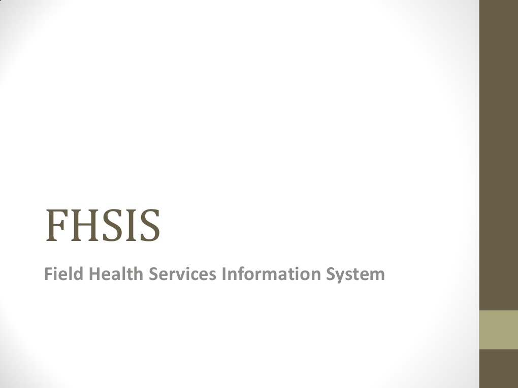 FHSIS | Health System | Health Care | Free 30-day Trial | Scribd