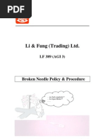 Needle and Sharp Tools Control Procedure | PDF | Sewing Needle | Sewing