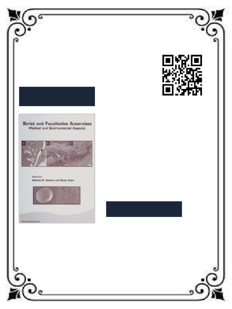 4720Strict and Facultative Anaerobes Medical and Environmental Aspects ...