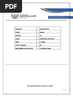 Grade 10 Geography Map Work Task | PDF | Map | Stratosphere