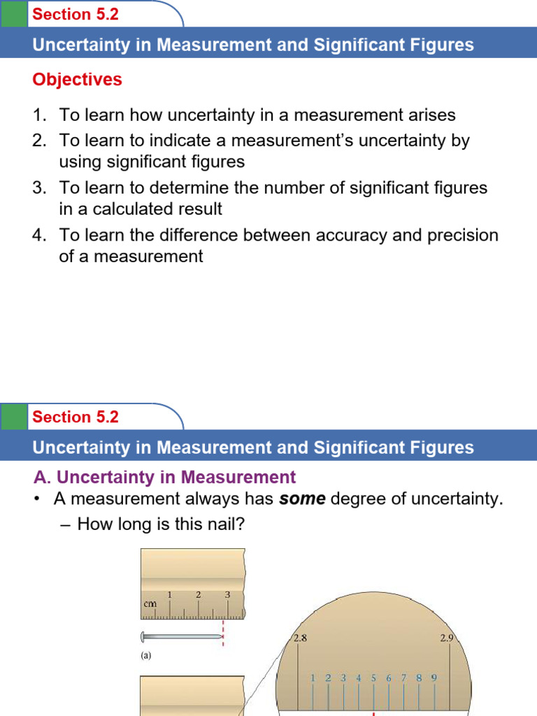 Measurements and Sig Fig | PDF | Significant Figures | Multiplication