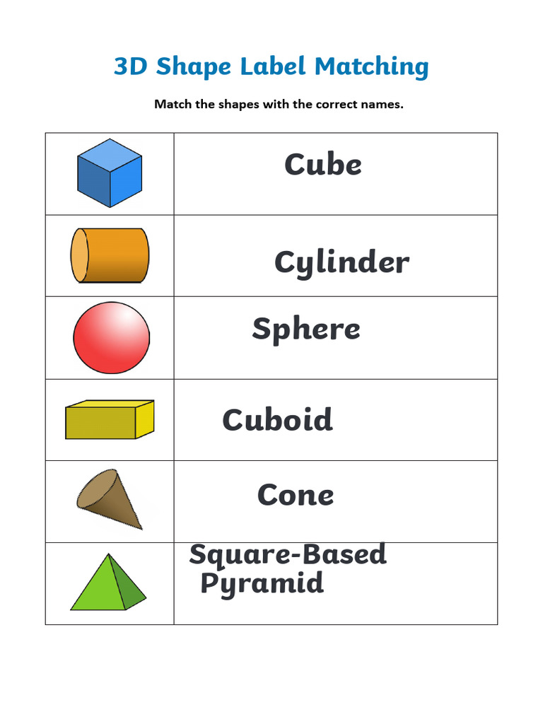 3D Shape Activities 2 | PDF
