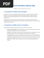 Walk Cycle Animation Guide | PDF | Foot