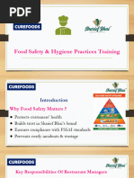 Restaurant Food Safety Manual | PDF | Food Safety | Audit