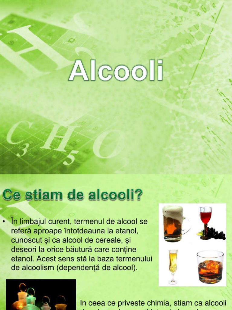 Alcooli. Chimie | PDF