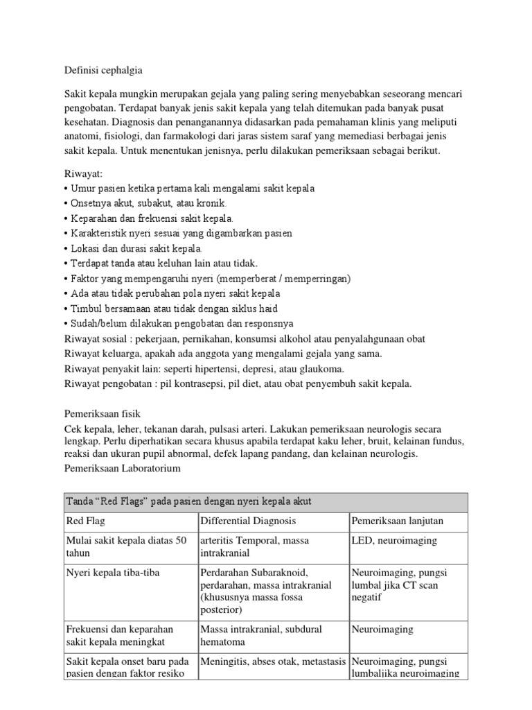 Panduan Diagnostik Cephalgia | PDF | Pengembangan Diri | Kesehatan Holistik