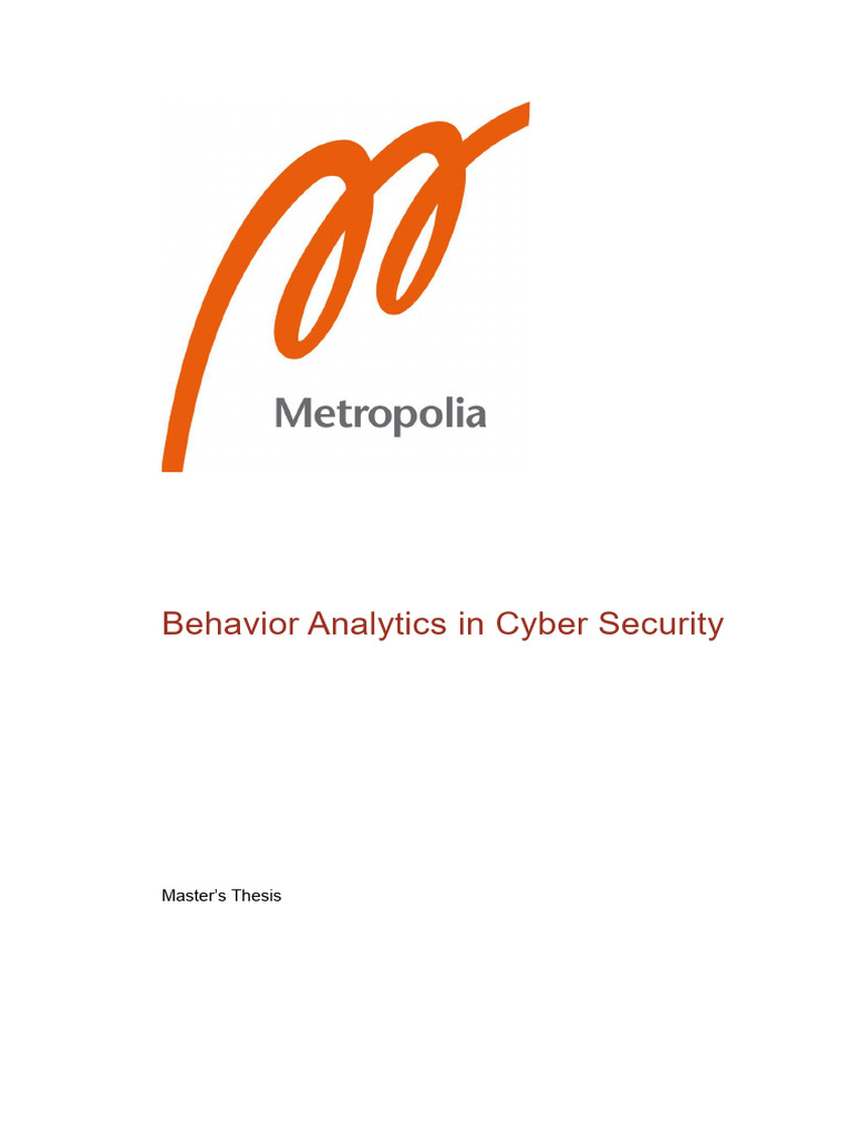 Enberg - 2024 - Behavior Analytics in Cyber Security | PDF